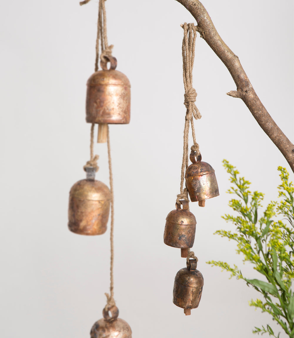Rustic Wind Chime Small Cascading Bells - Garden, Patio – Matr Boomie